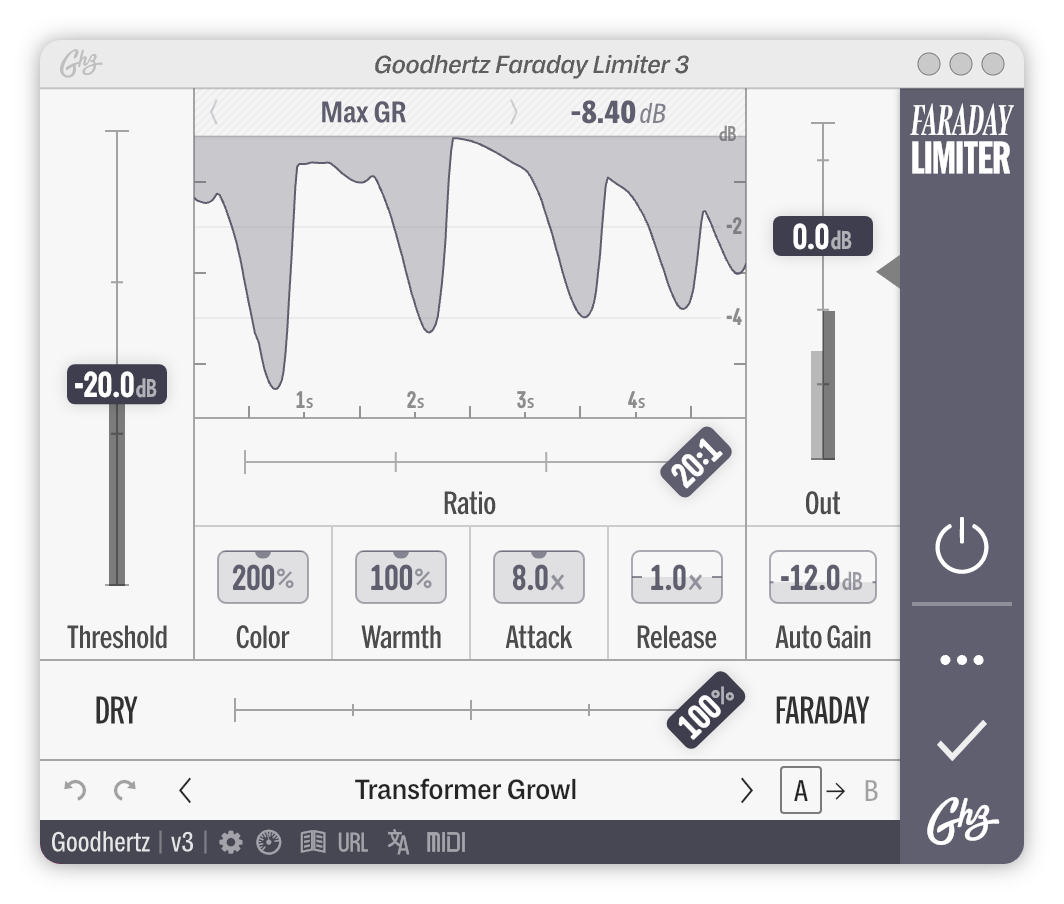 Faraday Limiter — by Goodhertz, Inc.