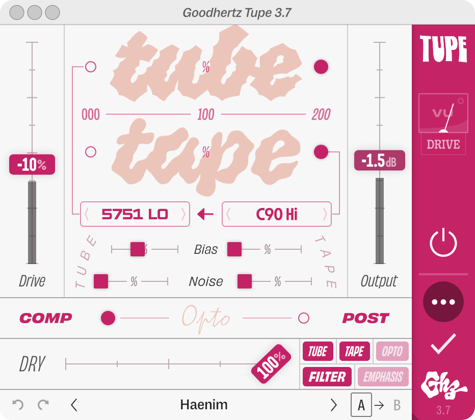 Tupe — by Goodhertz, Inc.